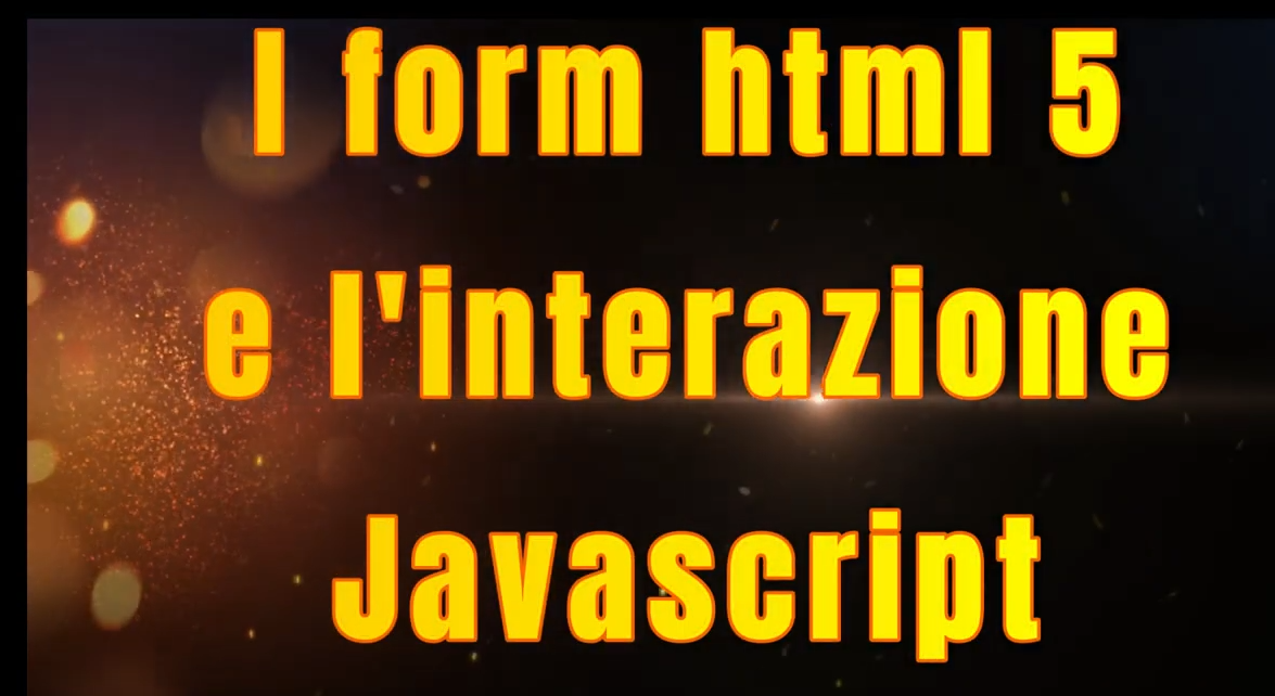 Corso Web - I form in html 5 - Blog di informaticaopensource
